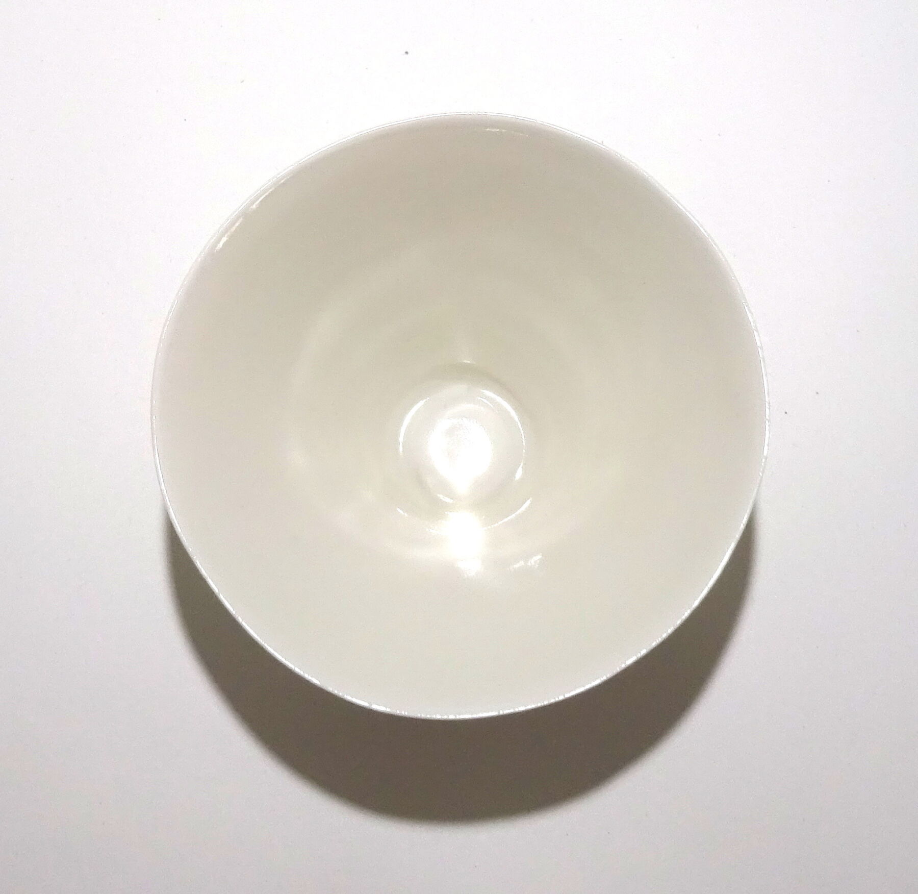 Small White Conical Porcelain Bowl by Becky Mackenzie (Ceramic)