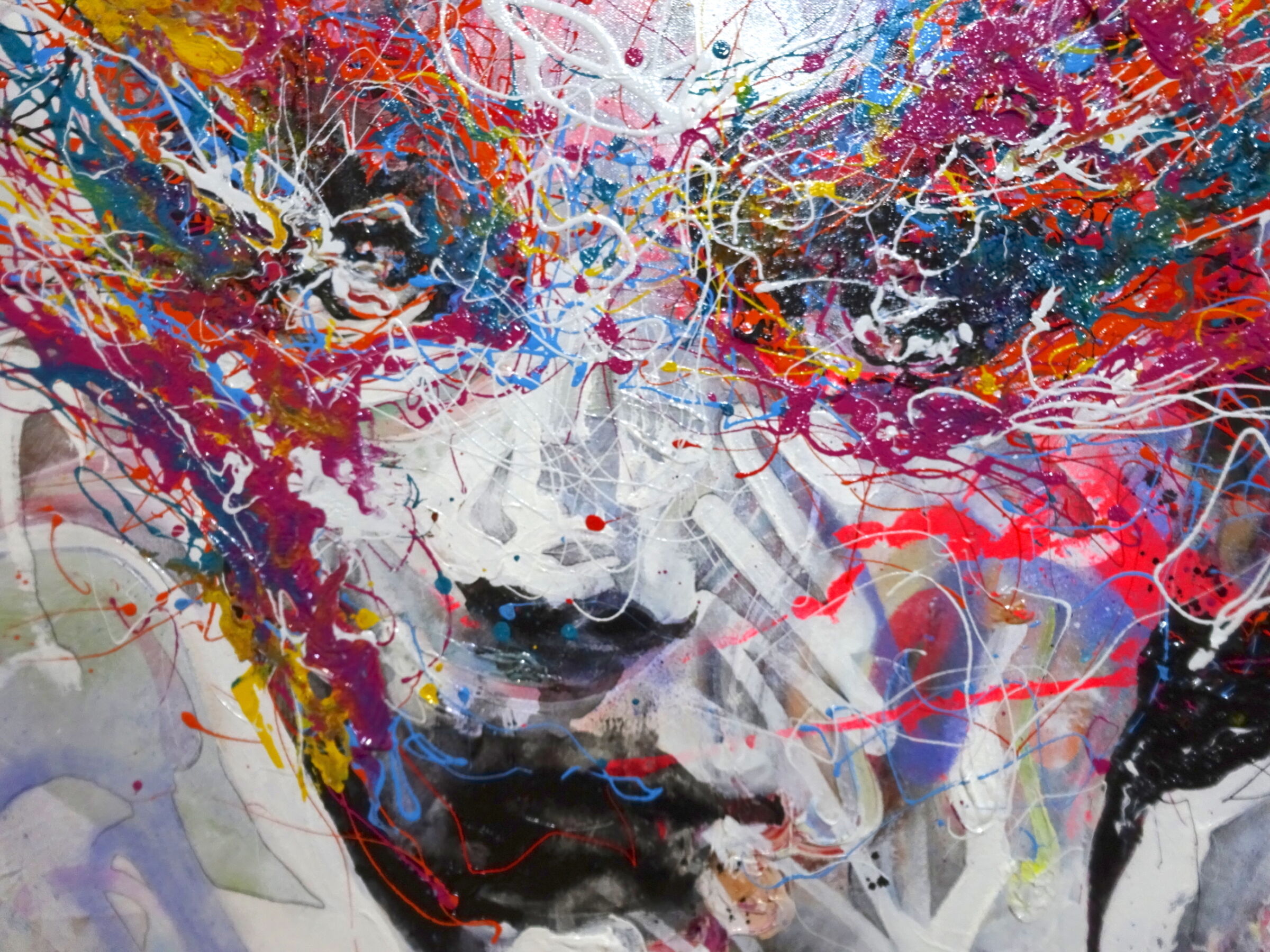 PSYCHEDELIC SNOWFLAKE by Danny O’Connor (Mixed Media On Canvas)
