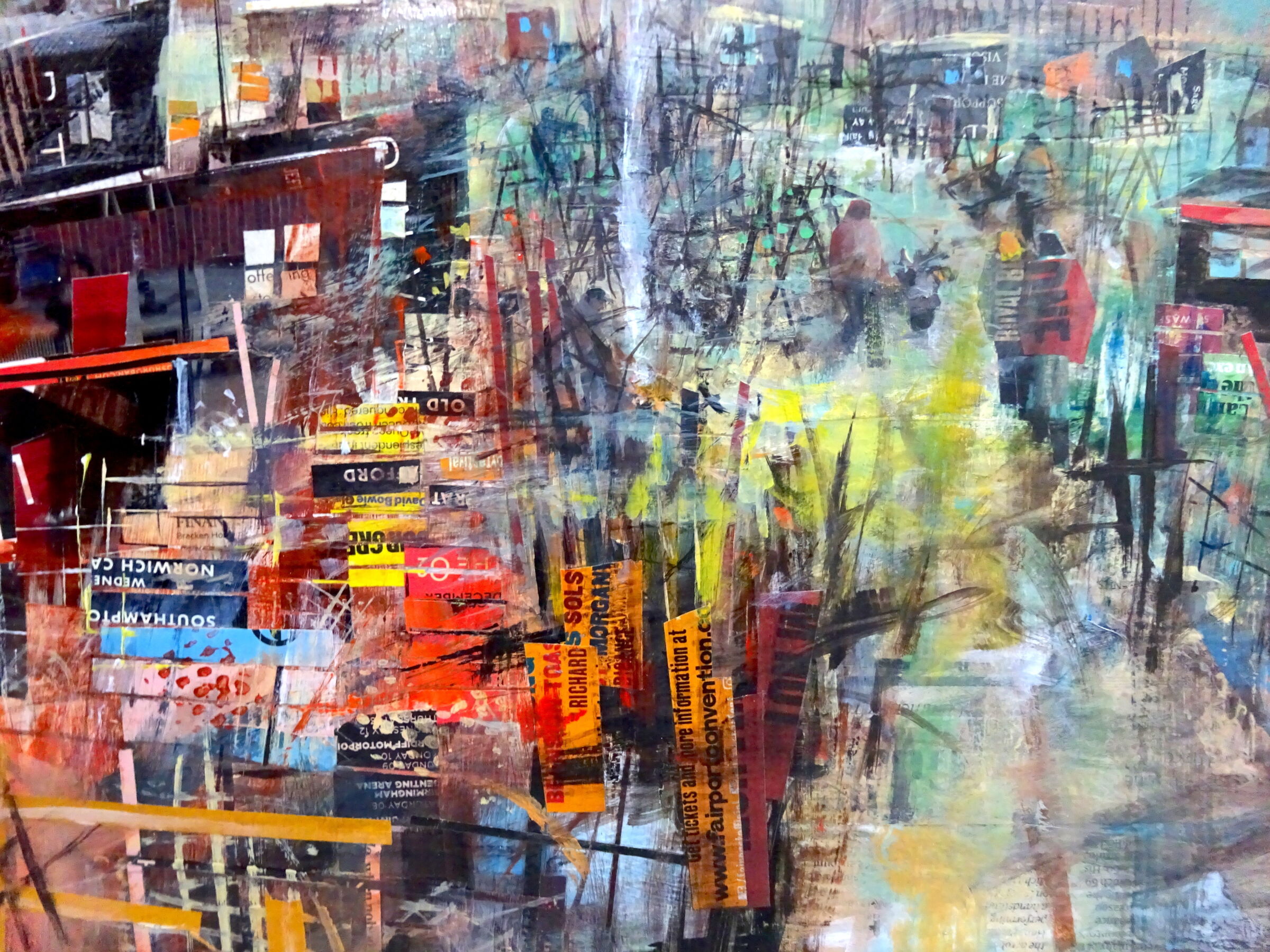 DOWN BY THE ALLOTMENT by Ed Robinson (Mixed Media)