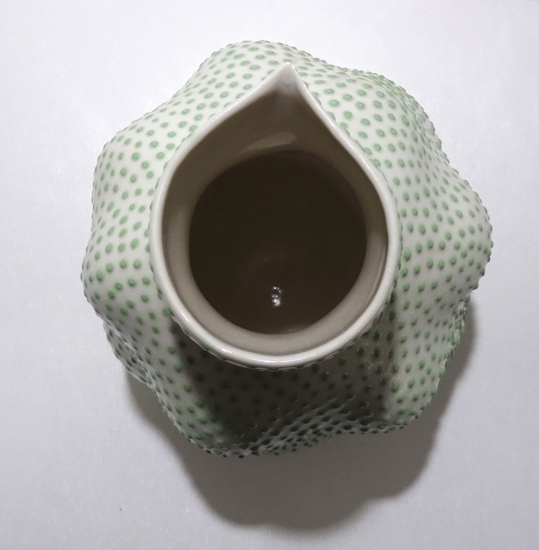 Dotted Large Jug (Green) by Ikuko Iwamoto (Ceramics)