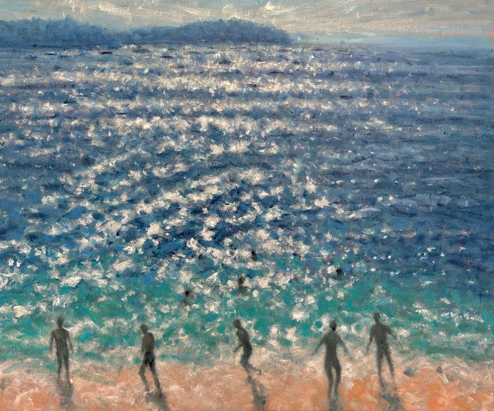 BATHERS by Justin Tew (Oil On Canvas)