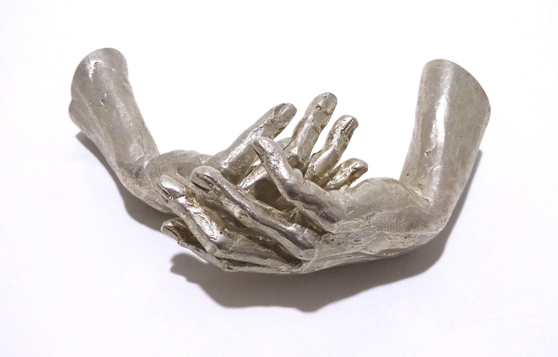 Silver Hands (Pair) by Nick Davis (Hallmarked Silver)