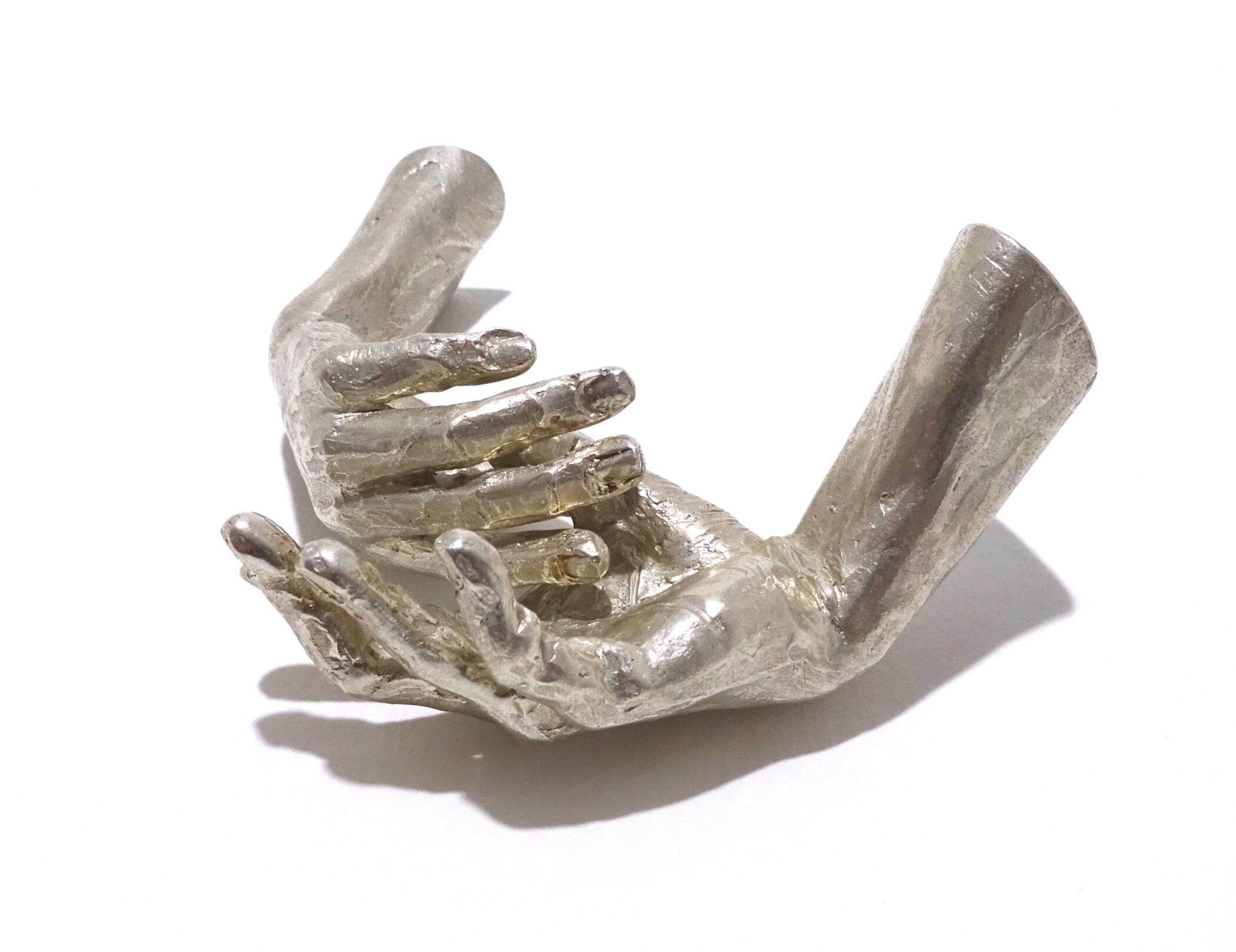 Silver Hands (Pair) by Nick Davis (Hallmarked Silver)
