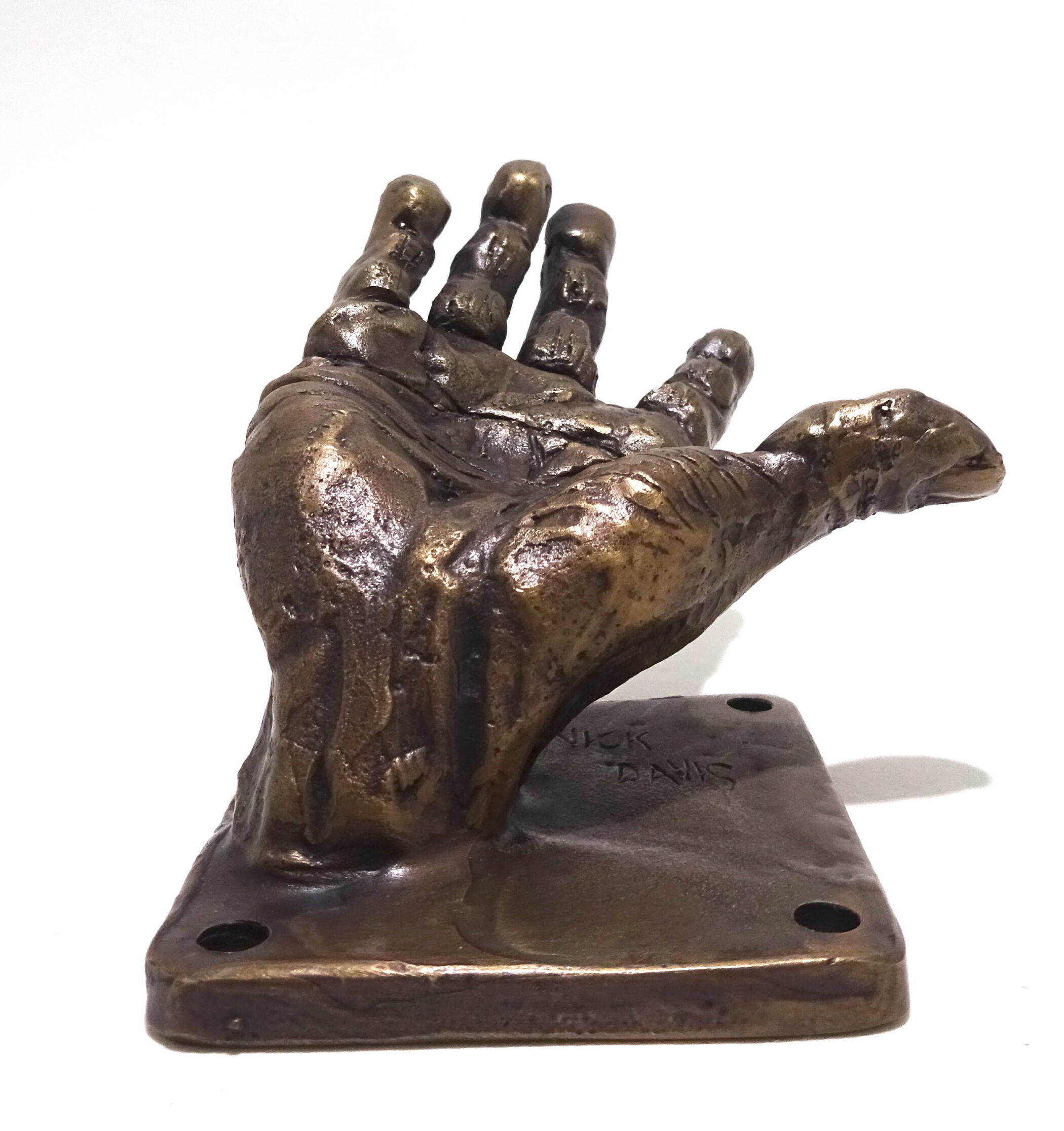 Bronze Hand Coat Hook by Nick Davis (Bronze)