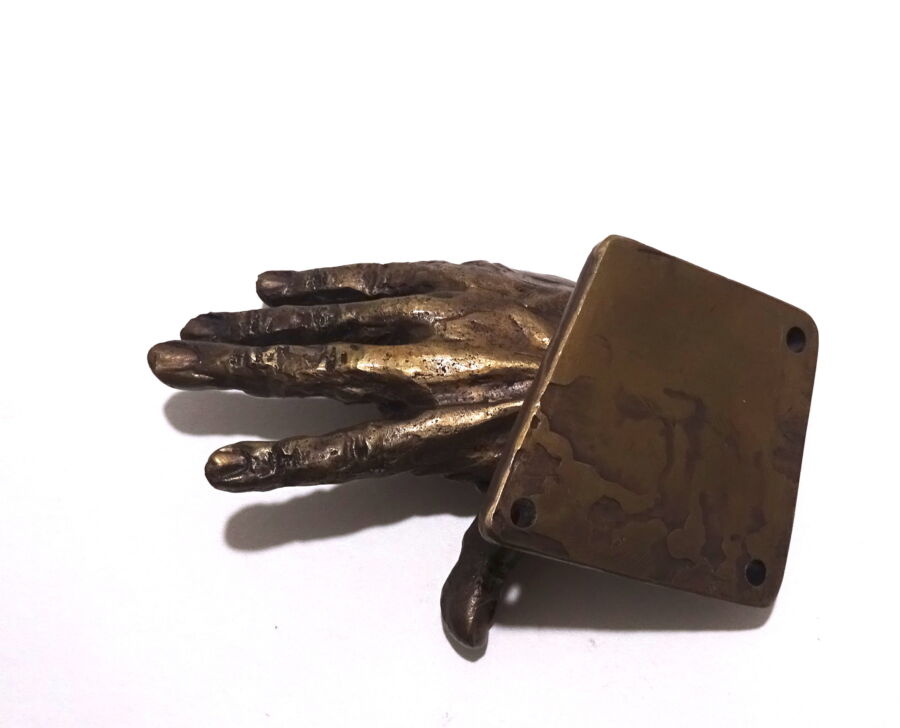 Bronze Hand Coat Hook by Nick Davis (Bronze)