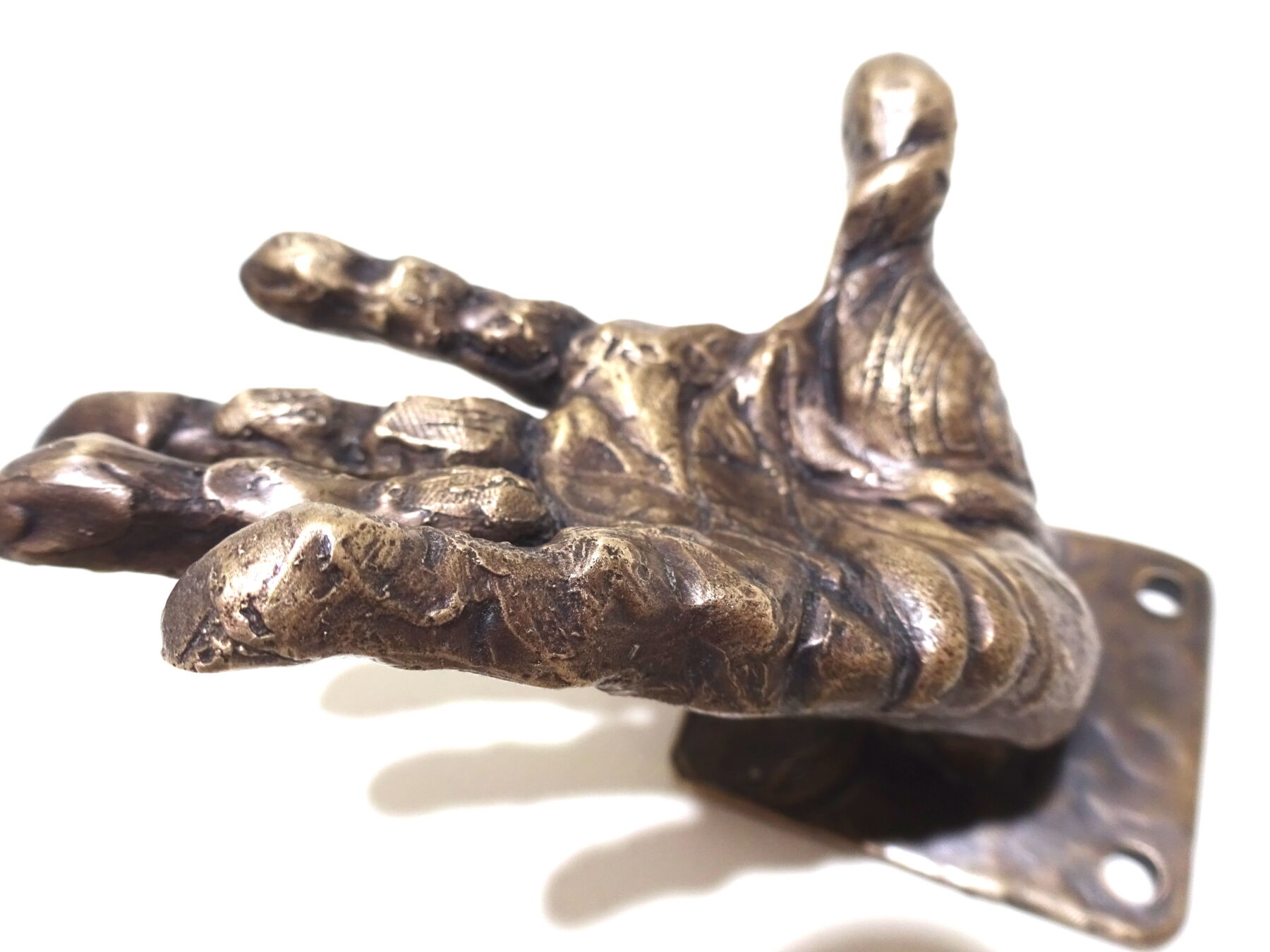 Bronze Hand Coat Hook by Nick Davis (Bronze)