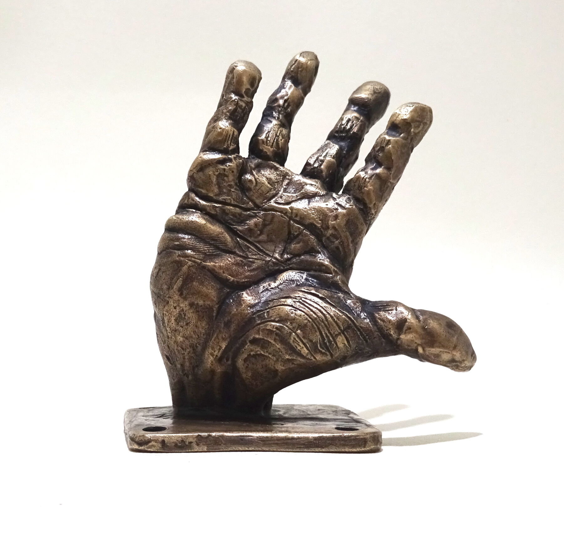 Bronze Hand Coat Hook by Nick Davis (Bronze)