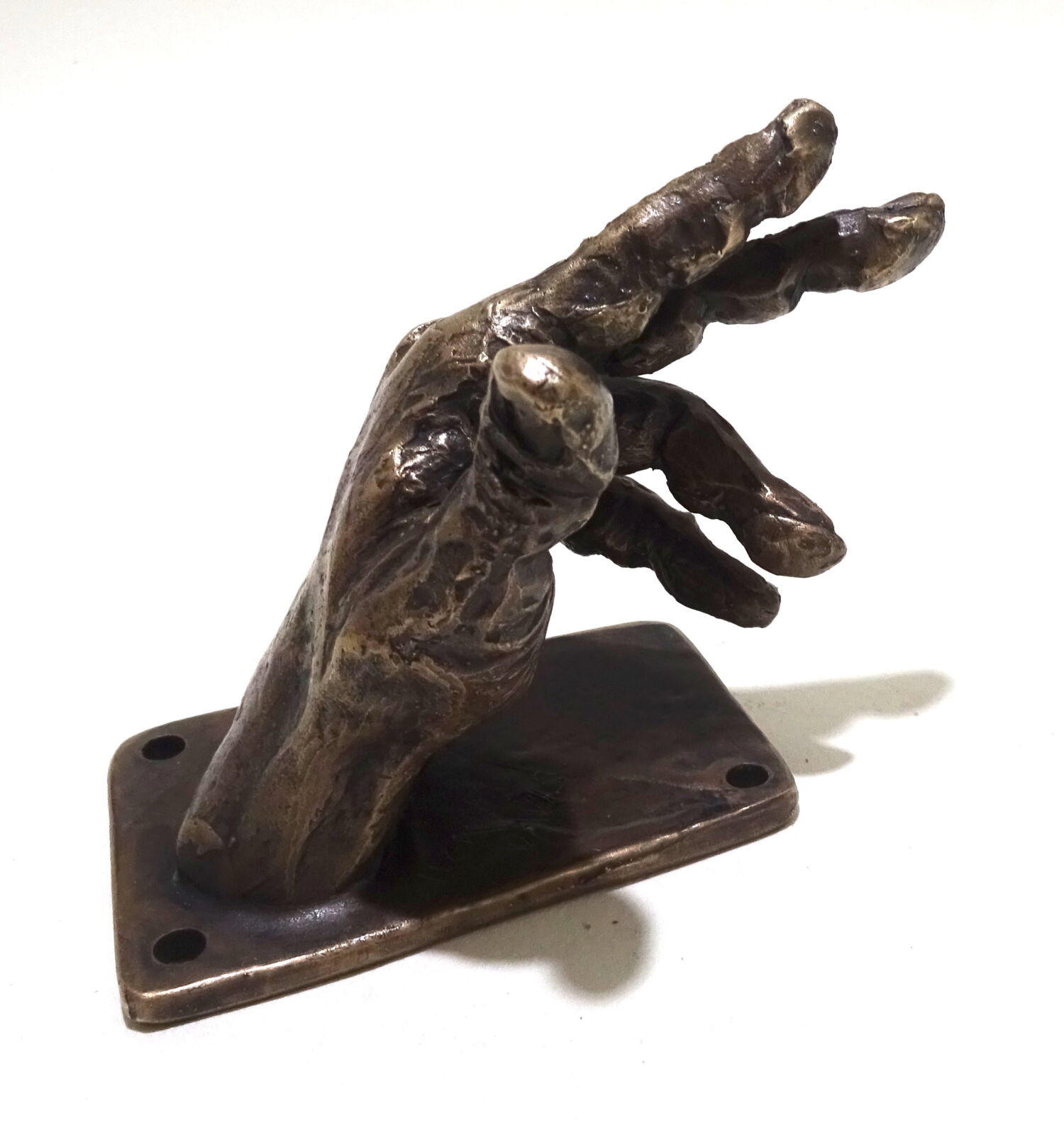 Bronze Hand Coat Hook by Nick Davis (Bronze)