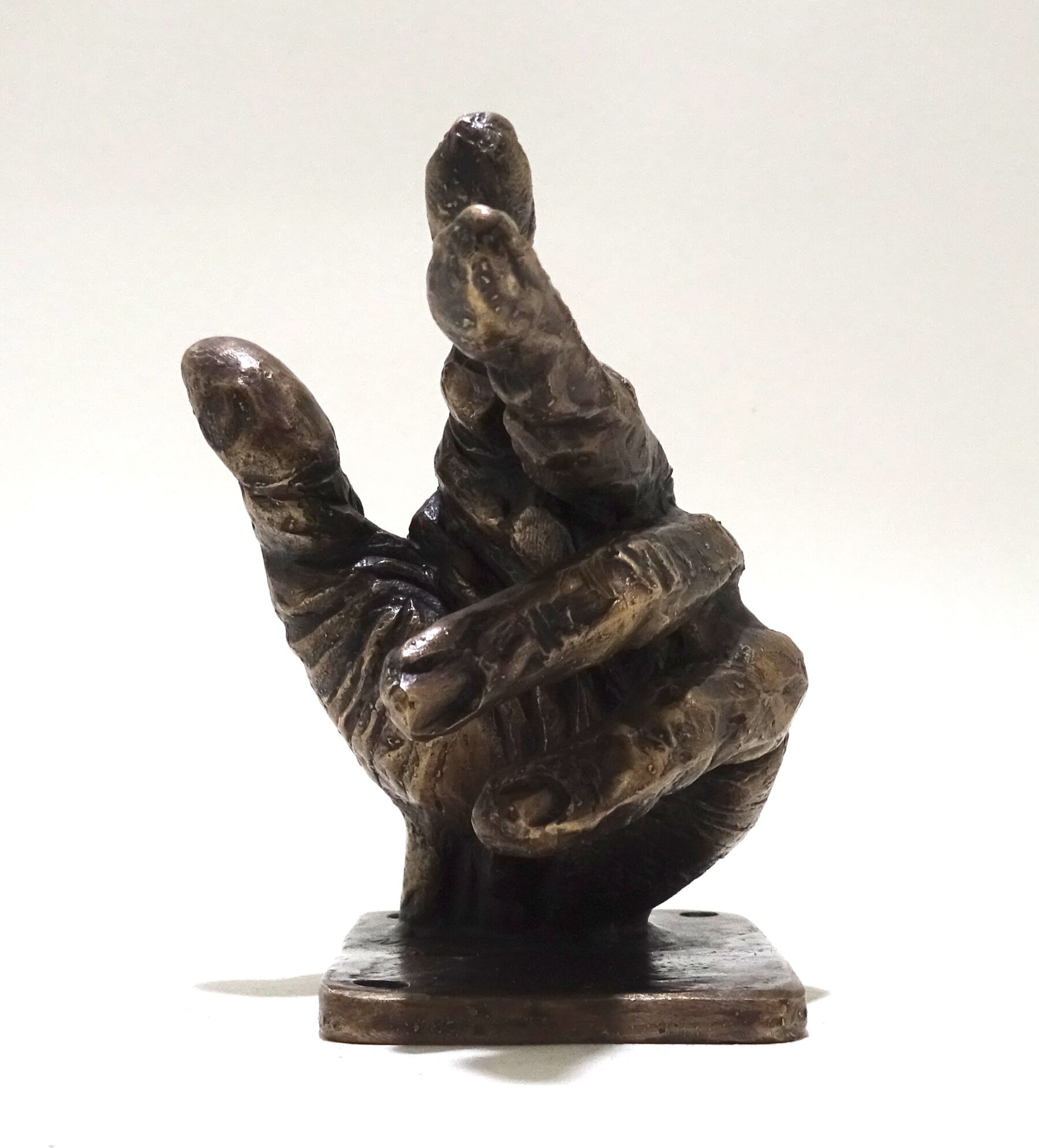 Bronze Hand Coat Hook by Nick Davis (Bronze)