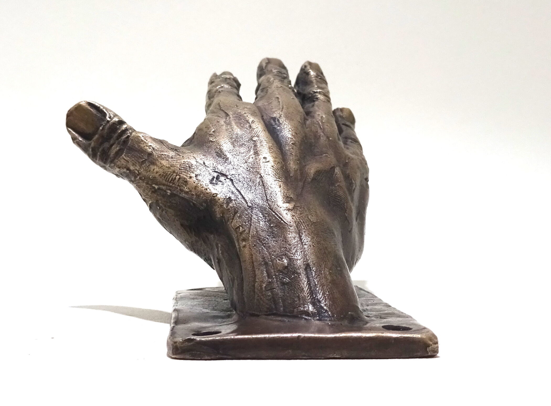 Bronze Hand Coat Hook by Nick Davis (Bronze)