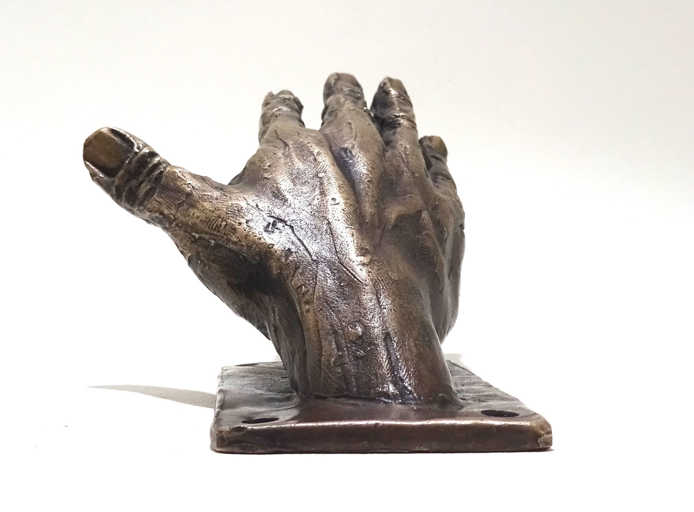Bronze Hand Coat Hook by Nick Davis (Bronze)