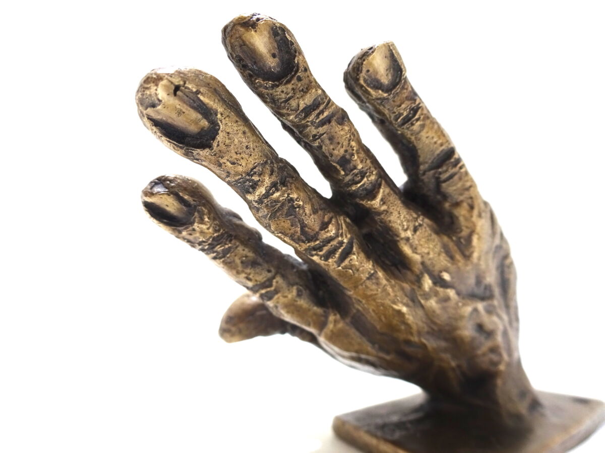 Bronze Hand Coat Hook by Nick Davis (Bronze)