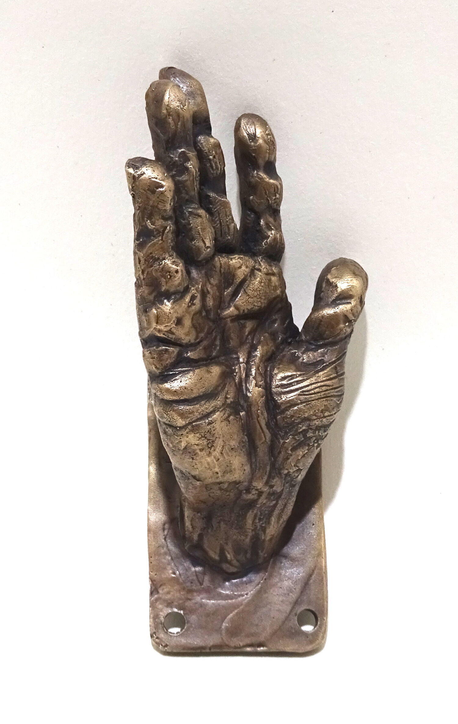 Bronze Hand Coat Hook by Nick Davis (Bronze)