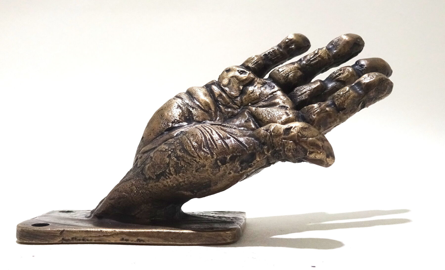 Bronze Hand Coat Hook by Nick Davis (Bronze)