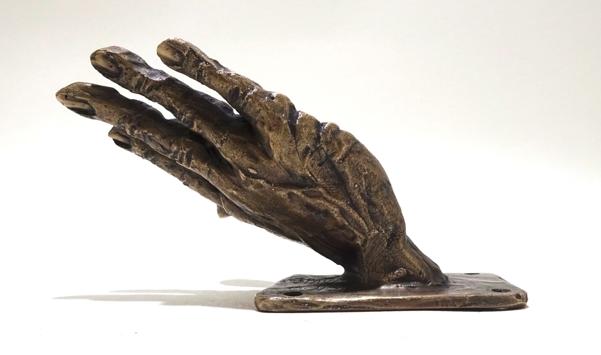 Bronze Hand Coat Hook by Nick Davis (Bronze)