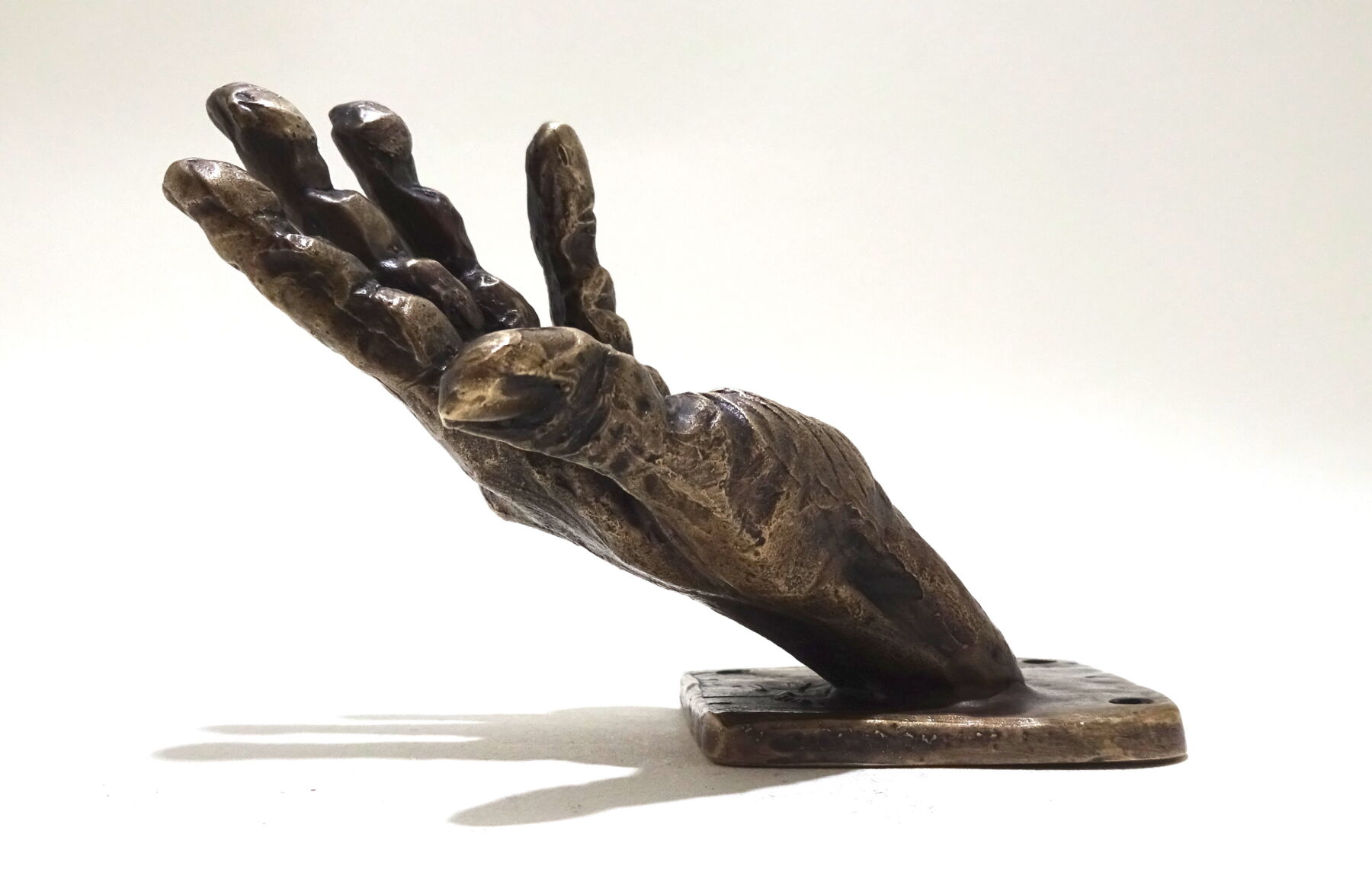 Bronze Hand Coat Hook by Nick Davis (Bronze)