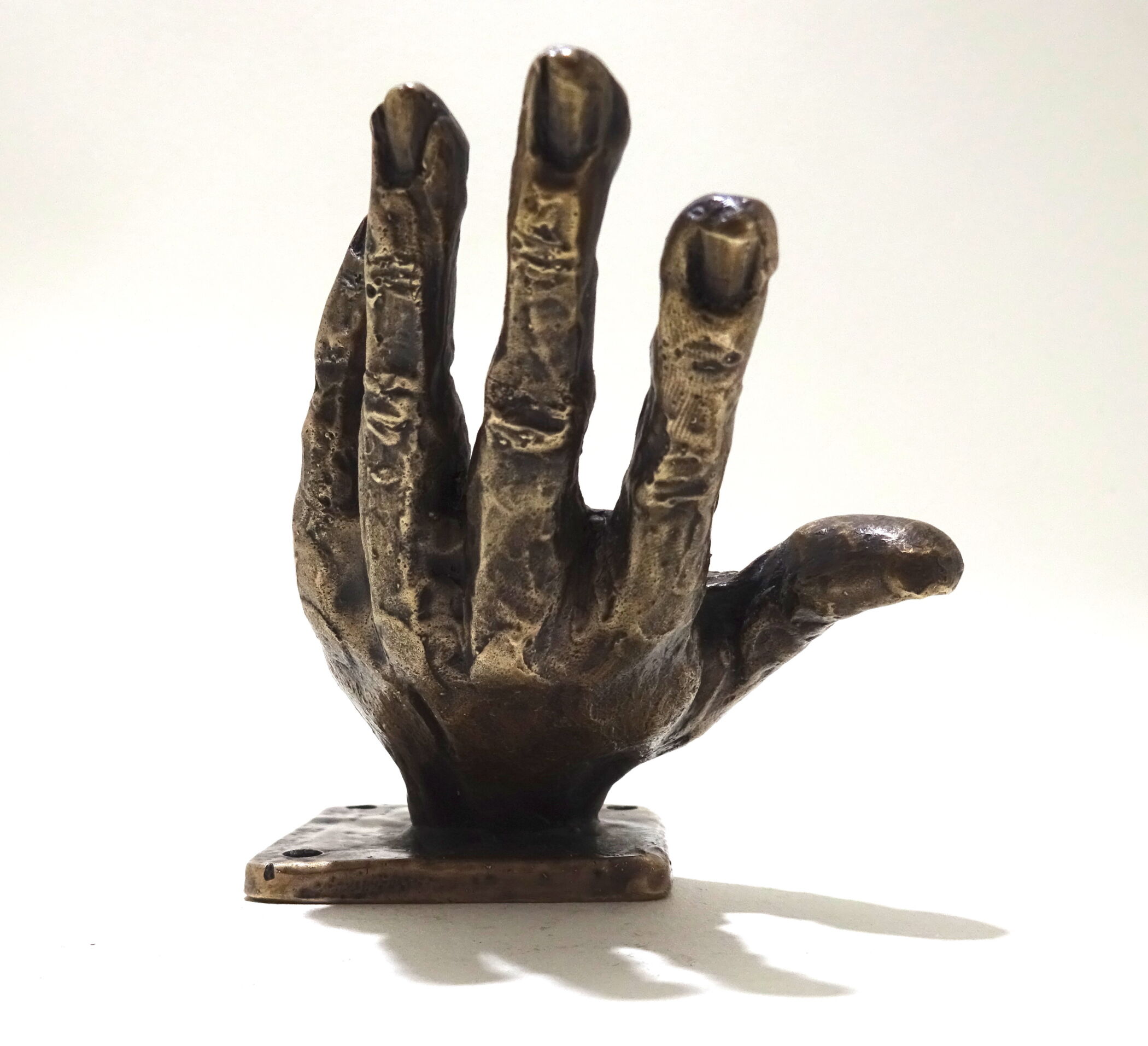 Bronze Hand Coat Hook by Nick Davis (Bronze)