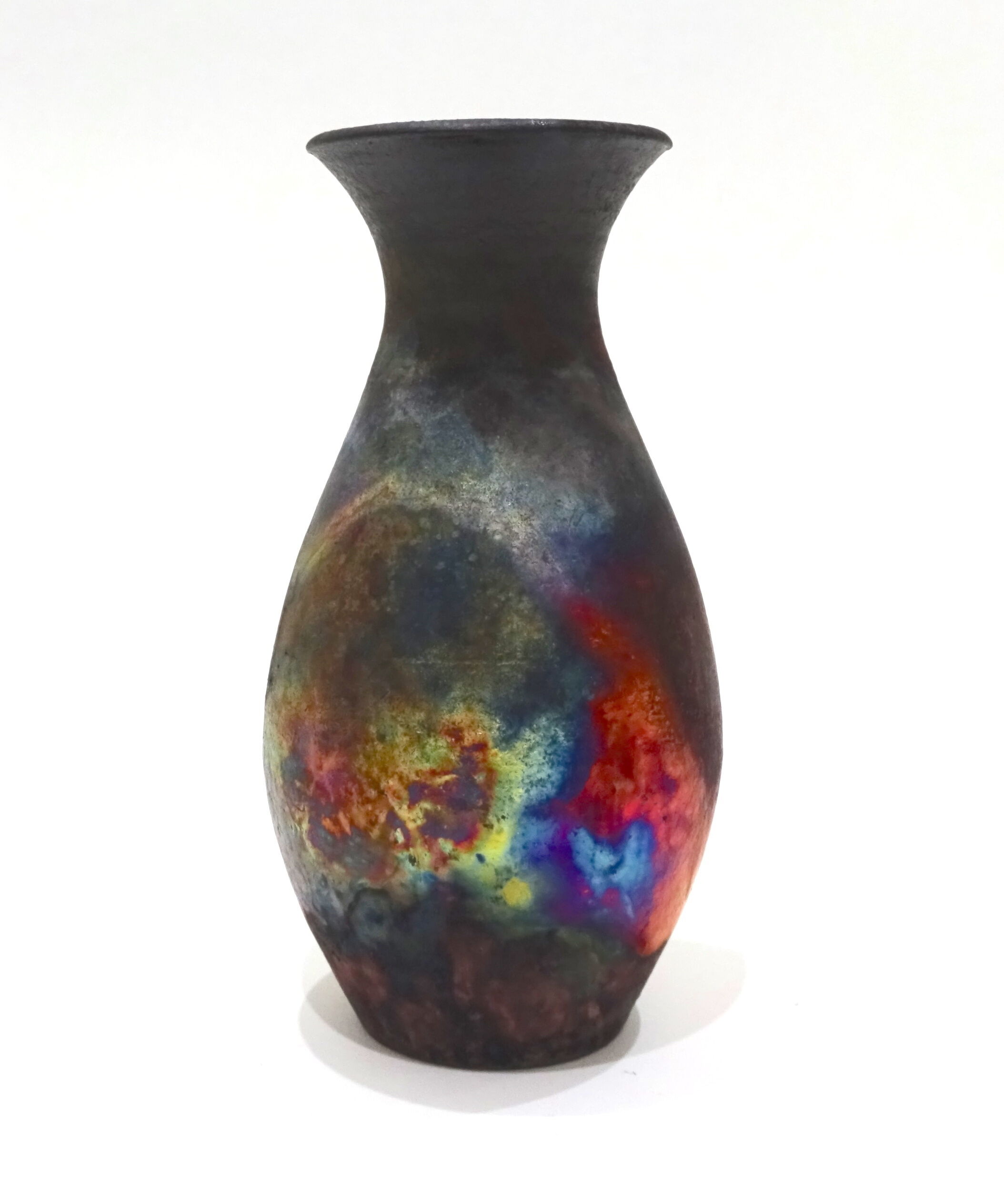 LARGE COPPER FUMED RAKU POT by Pat Armstrong (Ceramics)