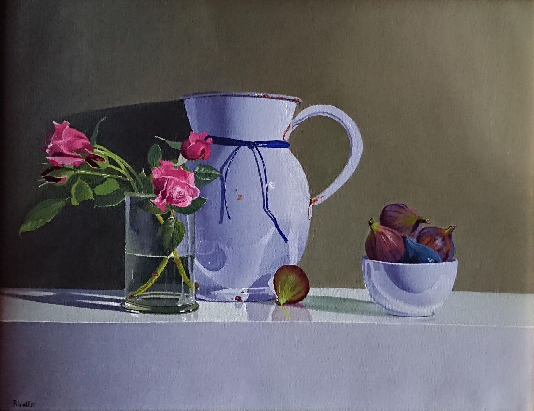 Roses and Figs by Rob Walker (Oil On Canvas)