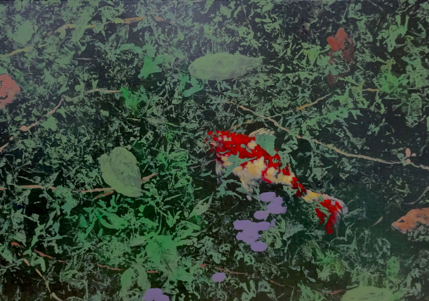 OARE HOUSE WATERS by Tony Alcock (Acrylic On Linen)