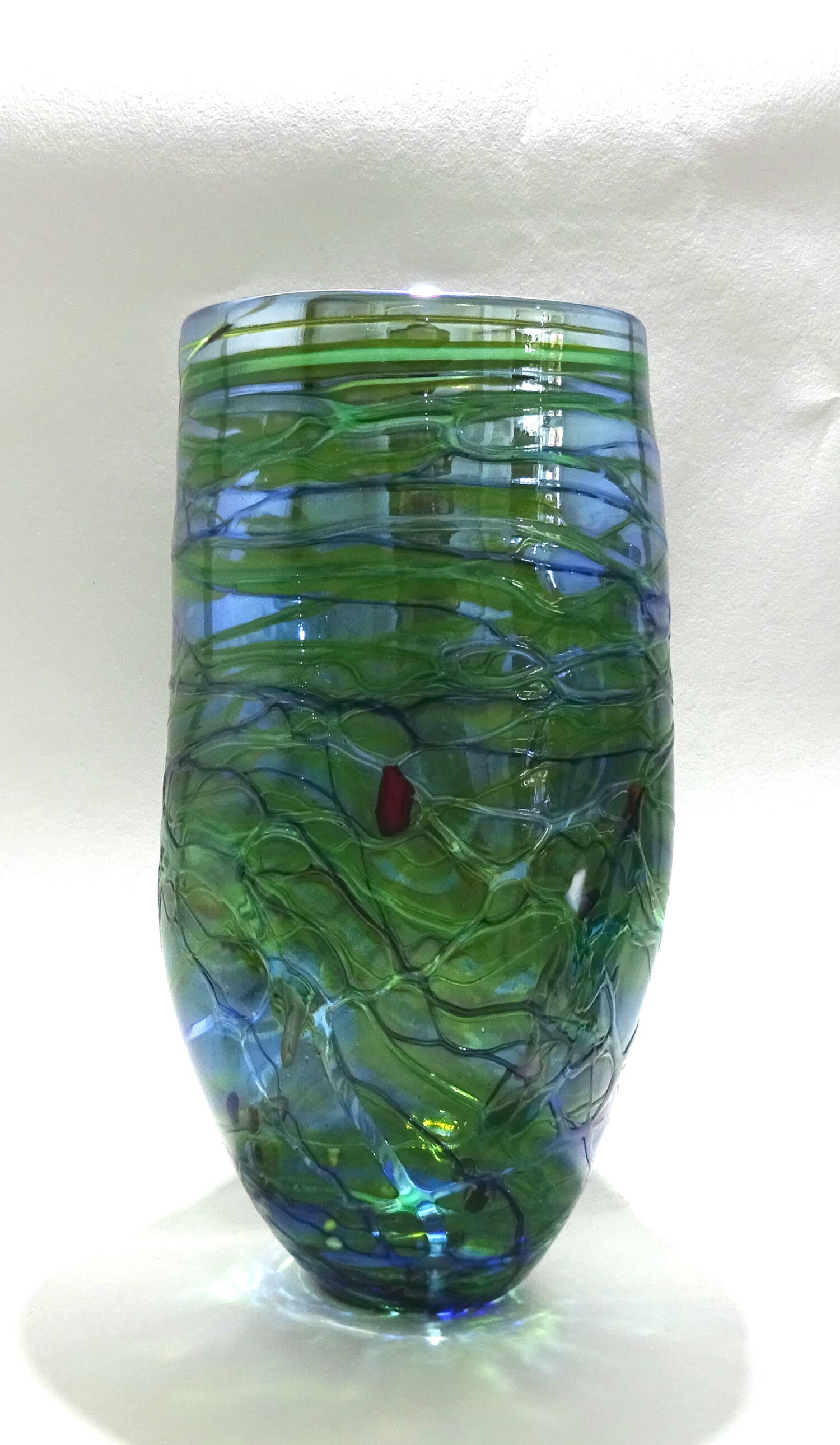 Tall Boulder Vase by Will Shakspeare (Blown Glass)