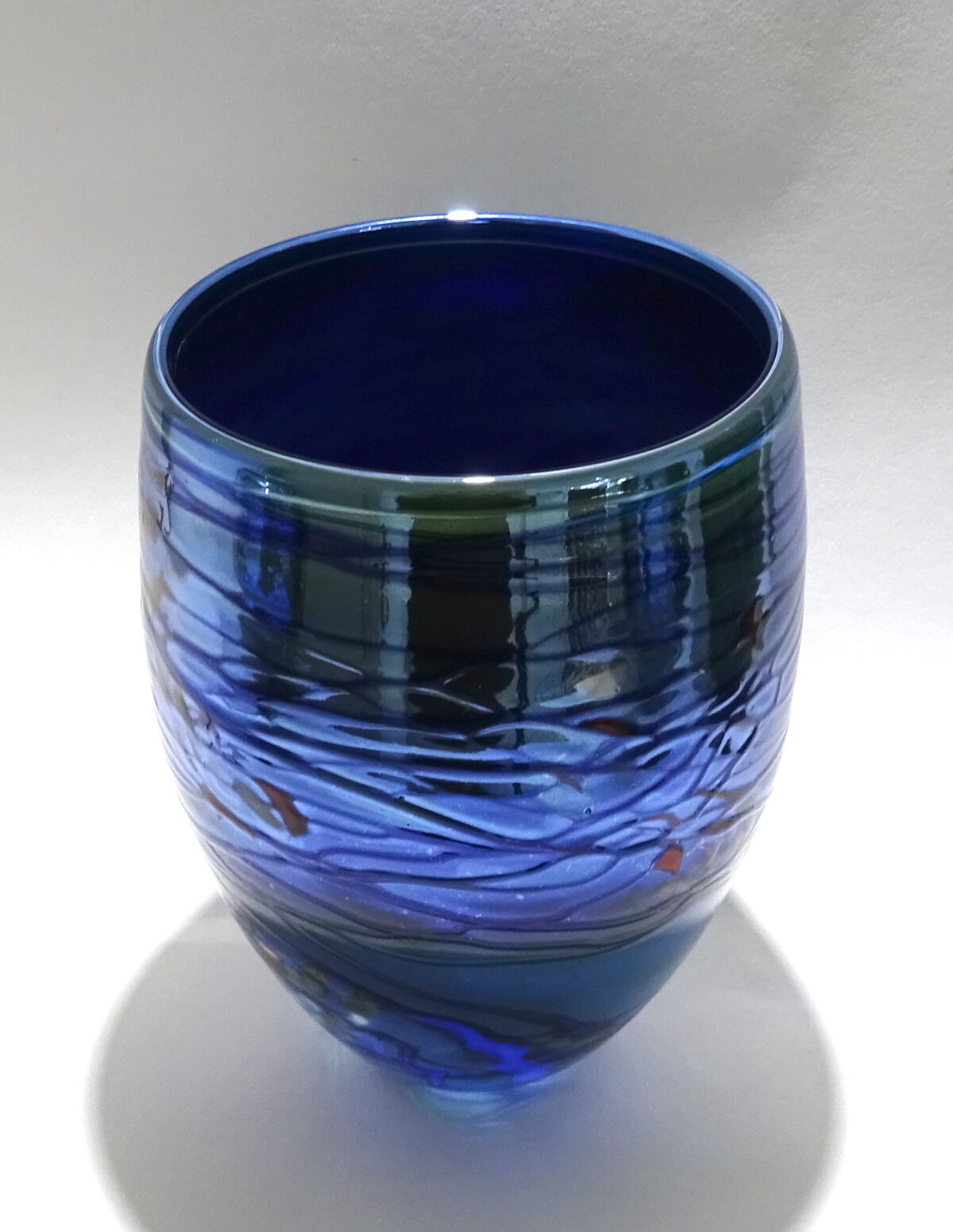 Tall Boulder Bowl by Will Shakspeare (Blown Glass)