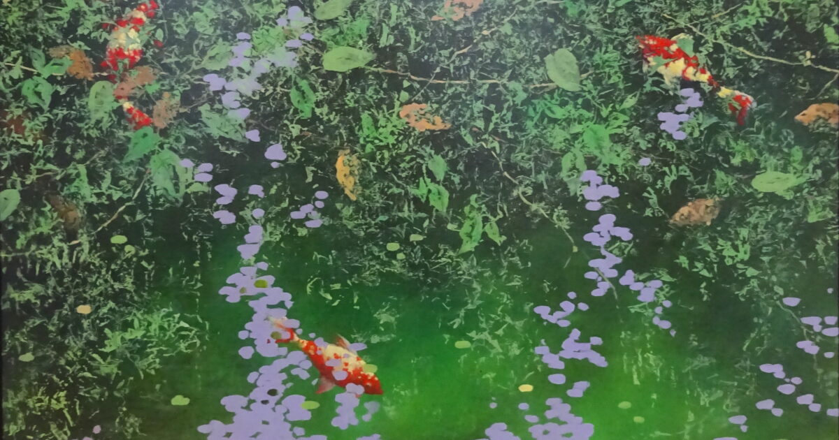 OARE HOUSE WATERS by Tony Alcock (Acrylic On Linen)